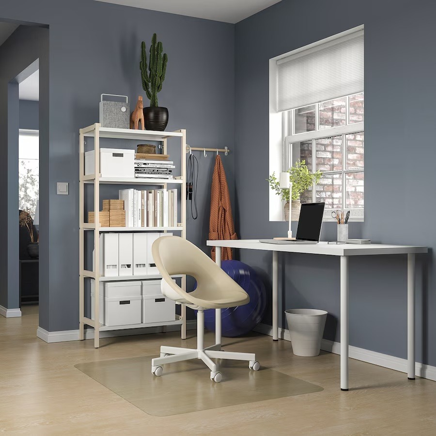 Ikea white table top + 4x white ADILS Leg, Furniture & Home Living ...