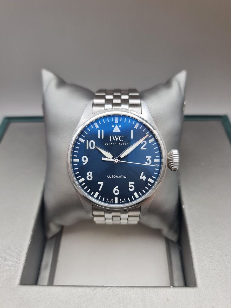 IWC Big pilot 43 Blue dial, Luxury, Watches on Carousell