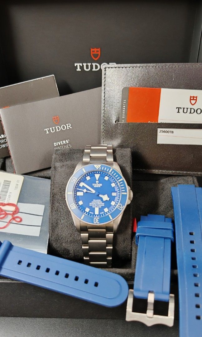 Johan TUDOR Pelagos 25600TB Chronometer Titanium 42mm Automatic Diver Men Watch, Luxury, Watches ...