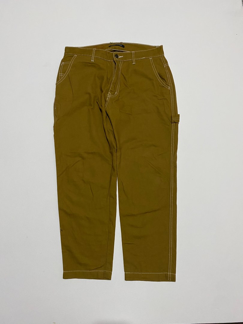 Jungle Storm Khakis Carpenter Pants / Contrast Stitching, Men's Fashion ...
