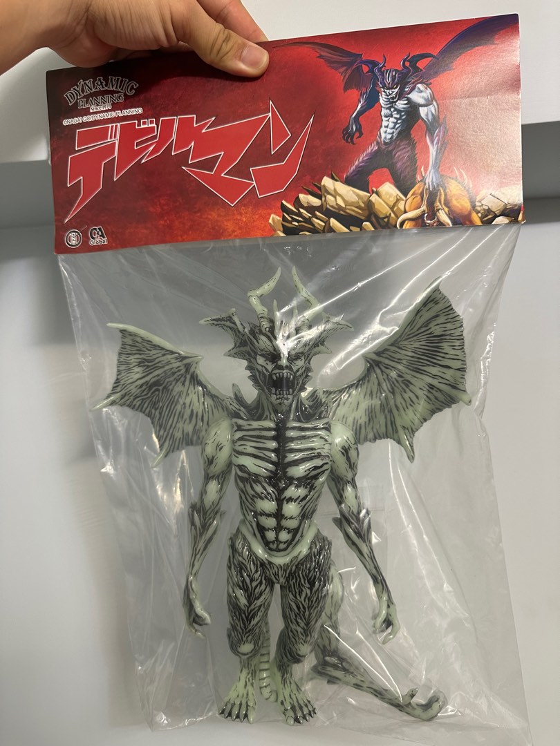 Kaiju One 壹工房 惡魔人 Devilman 夜光 絕對魔鬼 - GID版本大膠 糖膠 sofubi Kaijuone X-plus Godzilla 哥斯拉, 興趣及遊戲, 玩具 ...