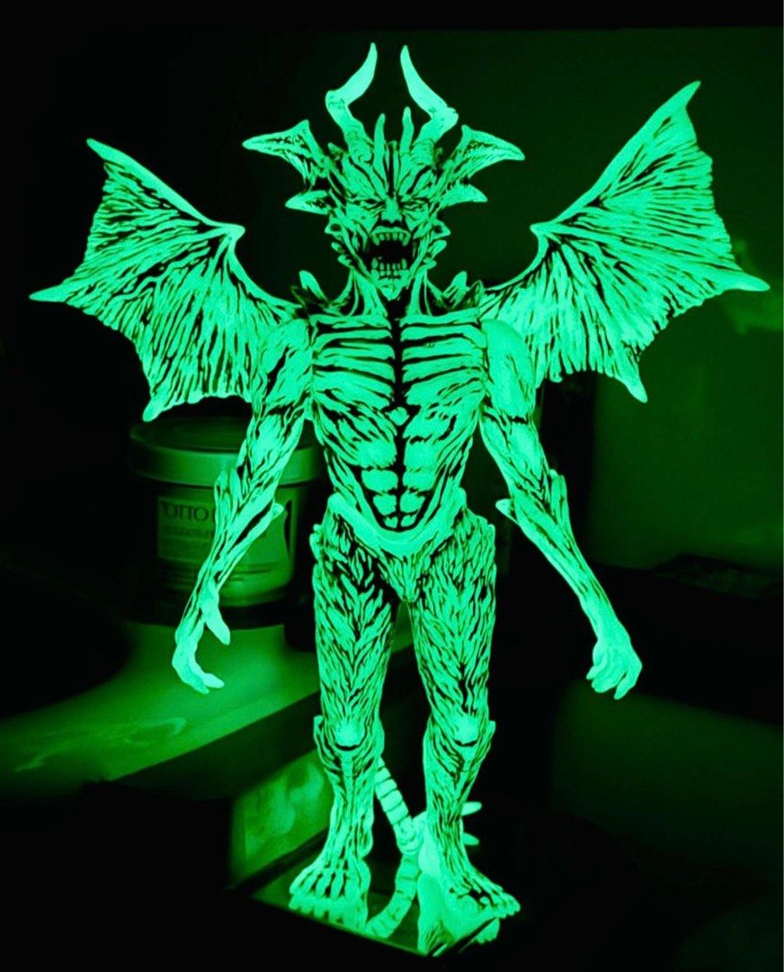 Kaiju One 壹工房 惡魔人 Devilman 夜光 絕對魔鬼 - GID版本大膠 糖膠 sofubi Kaijuone X-plus ...