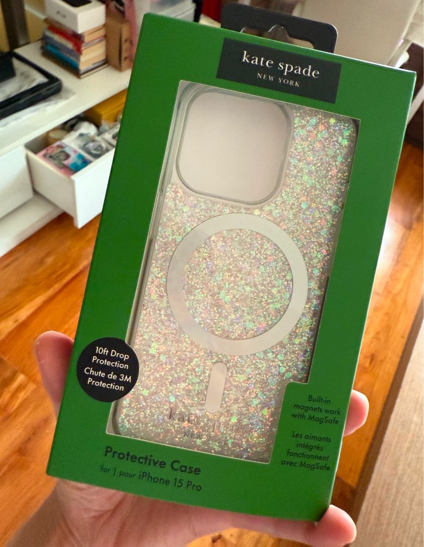 Kate Spade 15 pro glitter case, Mobile Phones & Gadgets, Mobile ...
