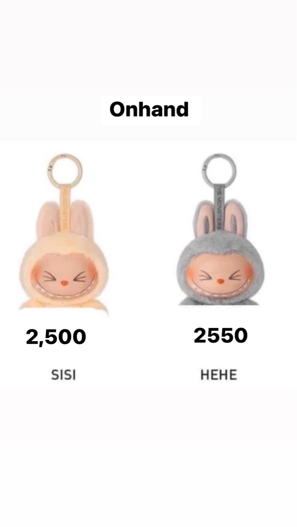 Labubu Onhand Sisi and Hehe, Hobbies & Toys, Memorabilia & Collectibles ...