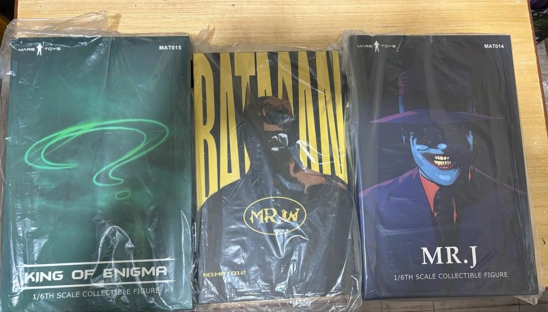Mars Toys Batman: Michael Keaton Batman, Joker, Riddler 1/6 scale DC ...