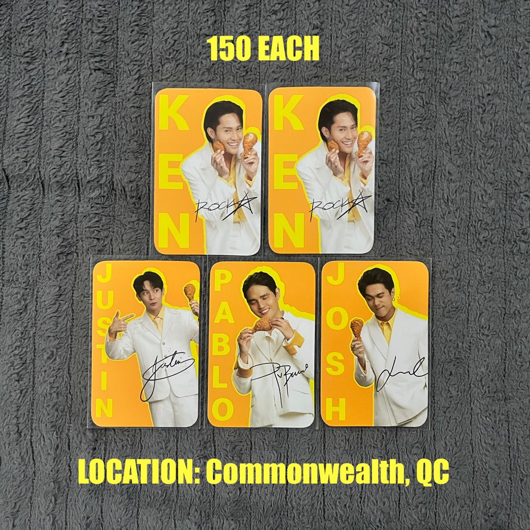 Mcdo x SB19 Photocards, Hobbies & Toys, Memorabilia & Collectibles, K ...