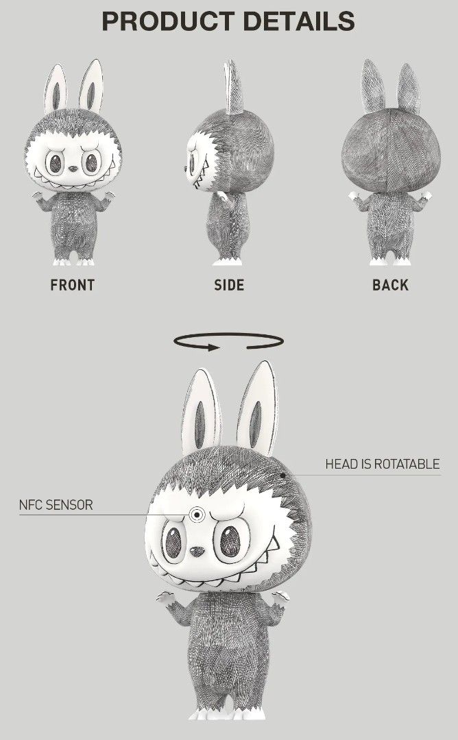 MEGA LABUBU 1000% Sketch - POP MART, Hobbies & Toys, Toys & Games on ...