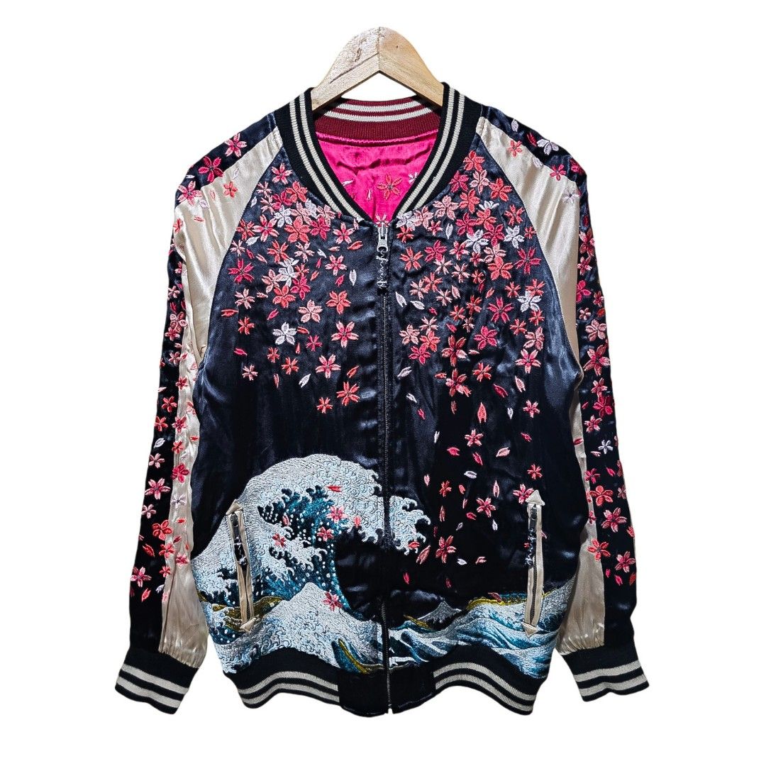 Miyabi Musubi Reversible Sukajan Jacket (Sakura Cherry Blossoms, The ...
