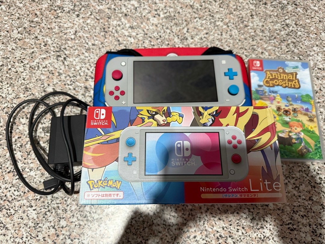 Nintendo Switch Lite Zacian & Zamazenta Limited Edition, Video Gaming ...