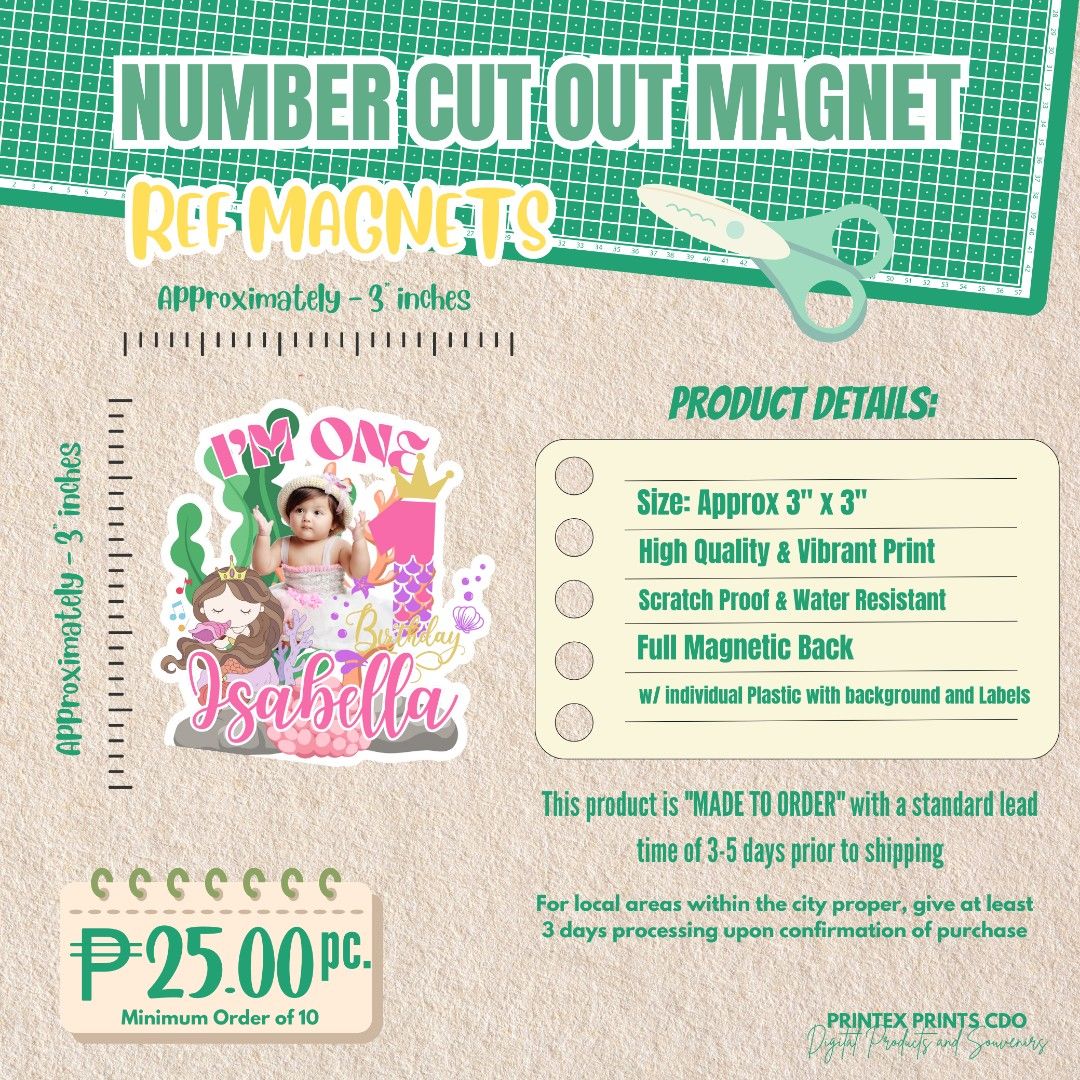 Number Cut Out Ref Magnet for Souvenirs and Giveaways, Looking For on ...