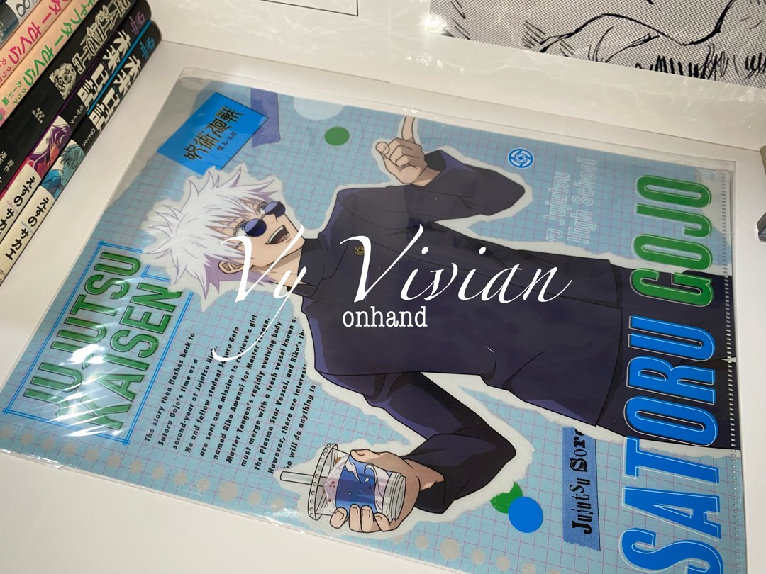 [ONHAND] JUJUTSU KAISEN JJK | GOJO SATORU - CLEARFILE FOLDER, Hobbies ...