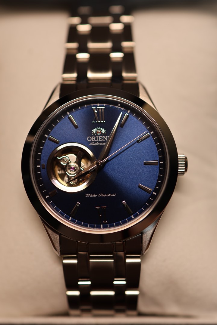 Orient Star Blue Open Heart Automatic Watch (FAG03001D0), Men's Fashion ...