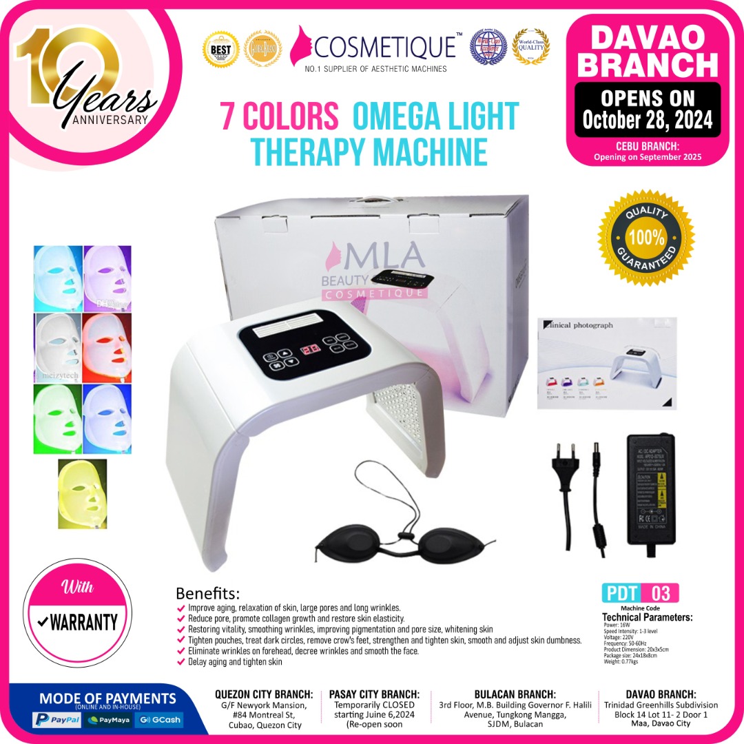 PHOTODYNAMIC THERAPY MASK OMEGA LIGHT THERAPY MASK, Beauty & Personal ...