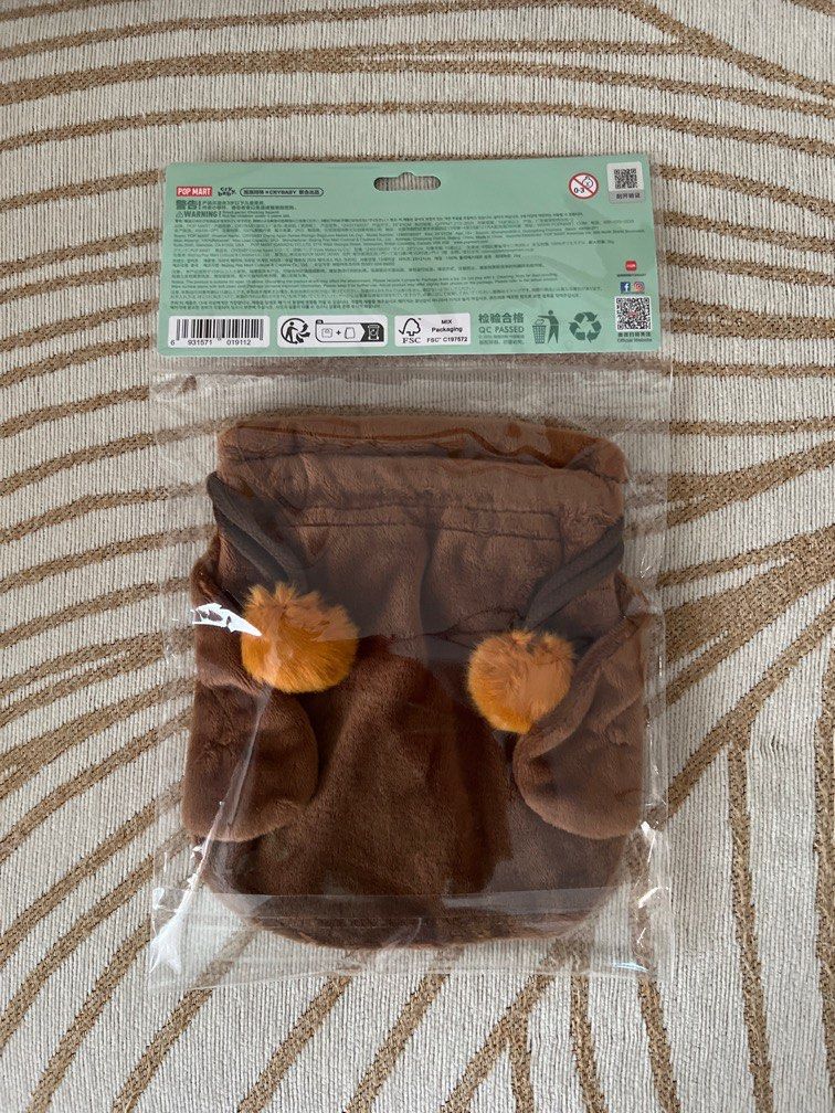 Pop Mart Crybaby Crying Again Love Makes Us Cry Storage Bag ...