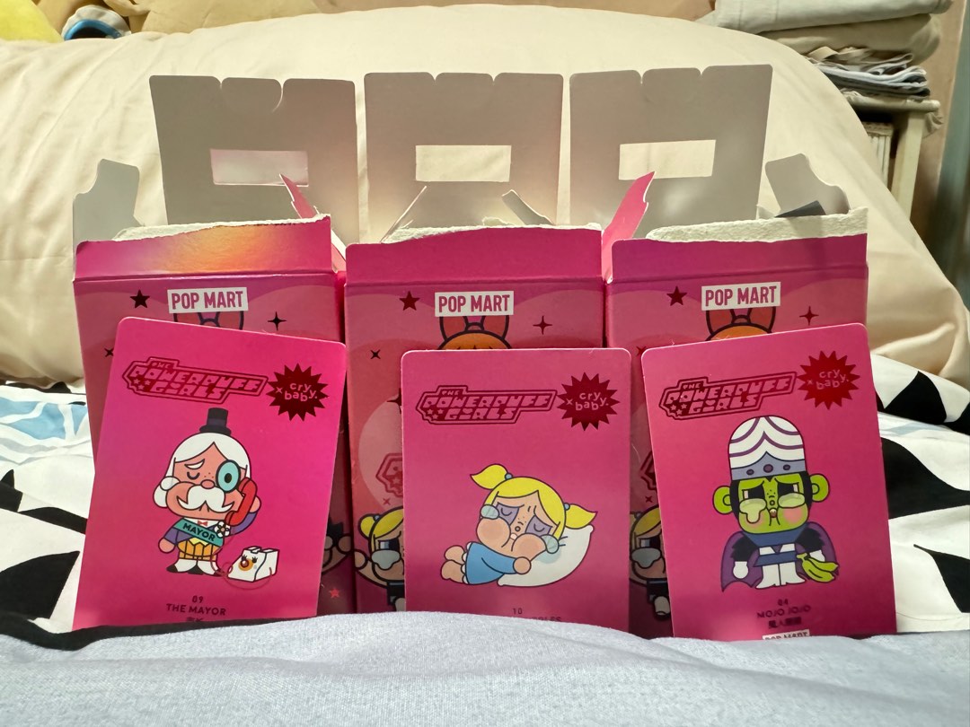 Ppg cry baby figurines blind box sealed foil box opened, Hobbies & Toys ...