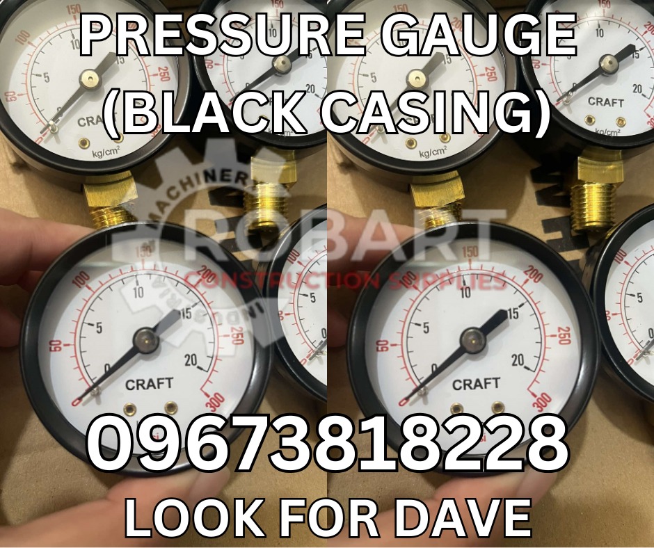 PRESSURE GAUGE (BLACK CASING), Commercial & Industrial, Industrial ...