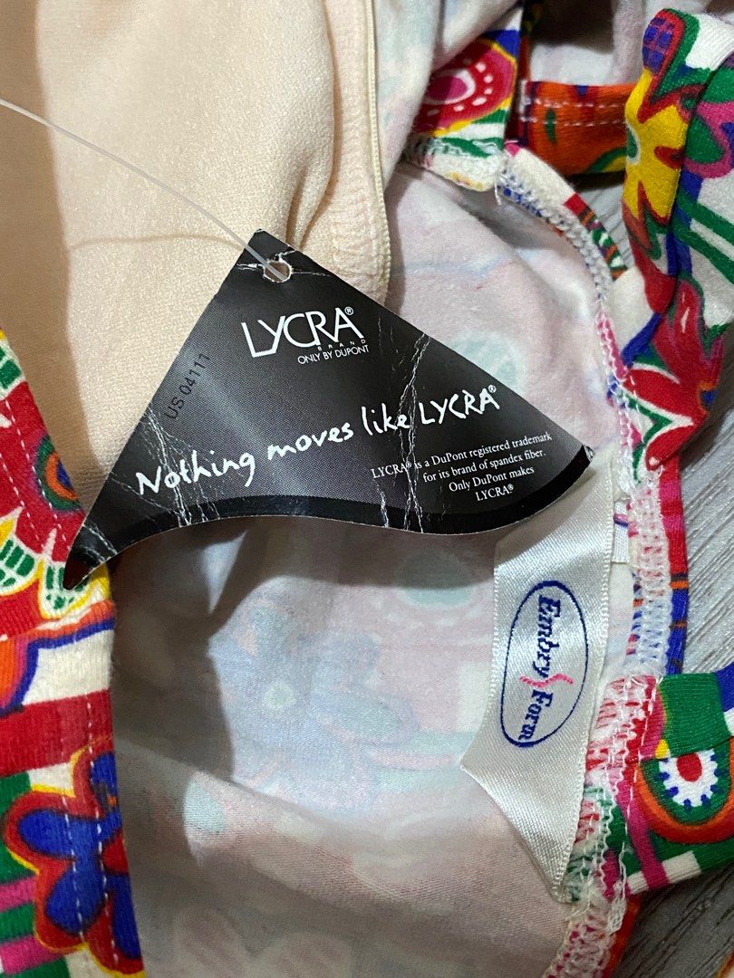 Prettiest rare 90s vintage Embry Form brand Lycra padded one piece ...