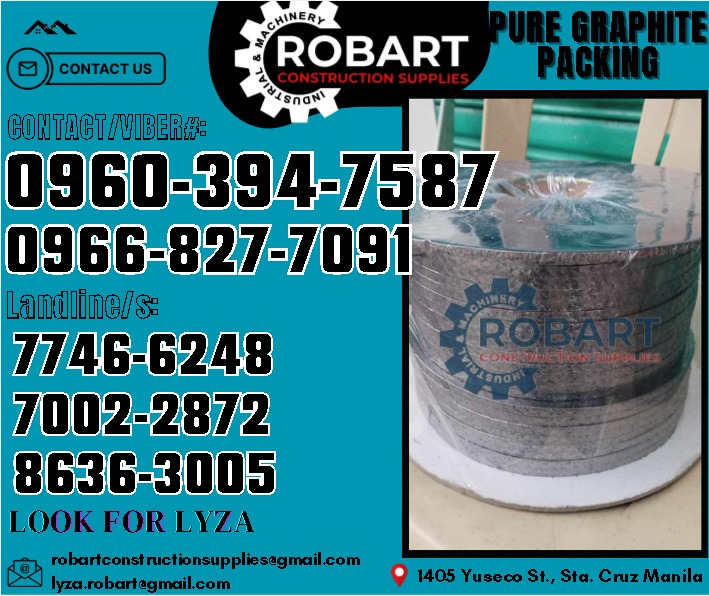 PURE GRAPHITE PACKING 1/4" X 5KGS, Commercial & Industrial ...