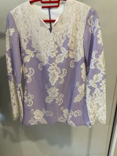 Blouse Korean Sulam Lace Peter Pan, Women's Fashion, Tops, Blouses on ...