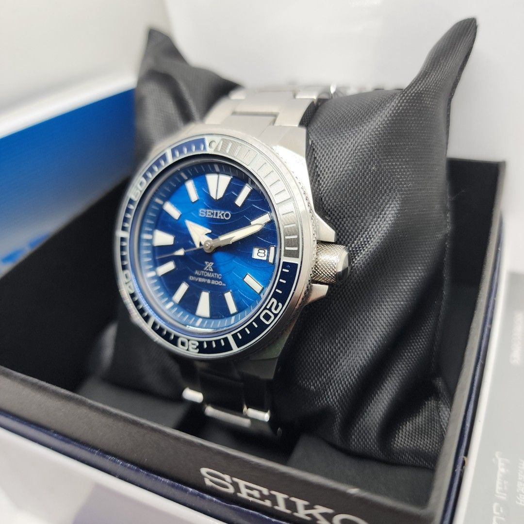 Seiko Prospex Samurai Save The Ocean Great White Shark Special Edition ...