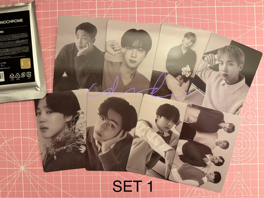 [SET] BTS Monochrome Mini PC (RM, Jin, Suga, Jhope, Jimin, V, Jungkook ...