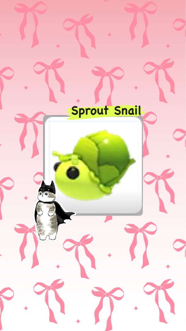 Sprout Snail RM 1 Adopt Me, Video Gaming, Video Games, Others on Carousell