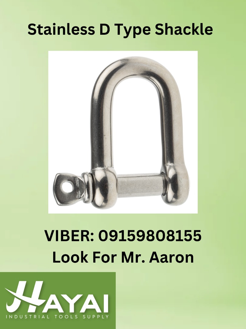 Stainless D Type Shackle, Commercial & Industrial, Construction Tools ...