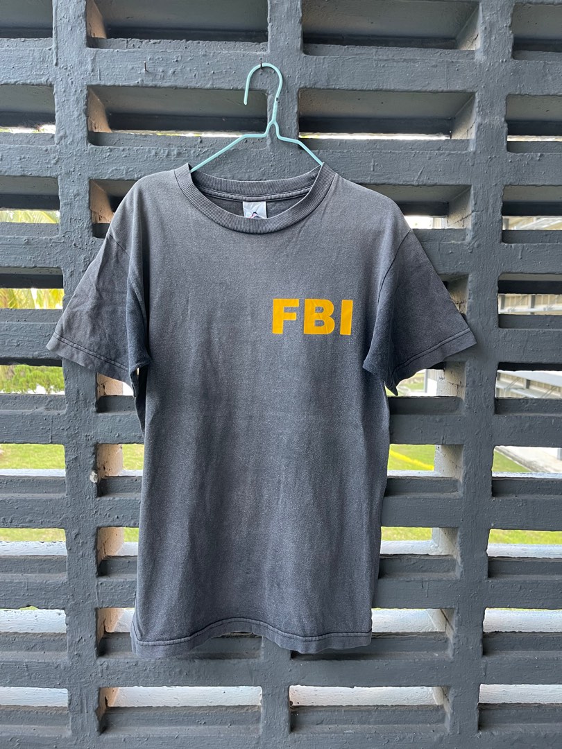 sun faded fbi tshirt, Men's Fashion, Tops & Sets, Tshirts & Polo Shirts ...