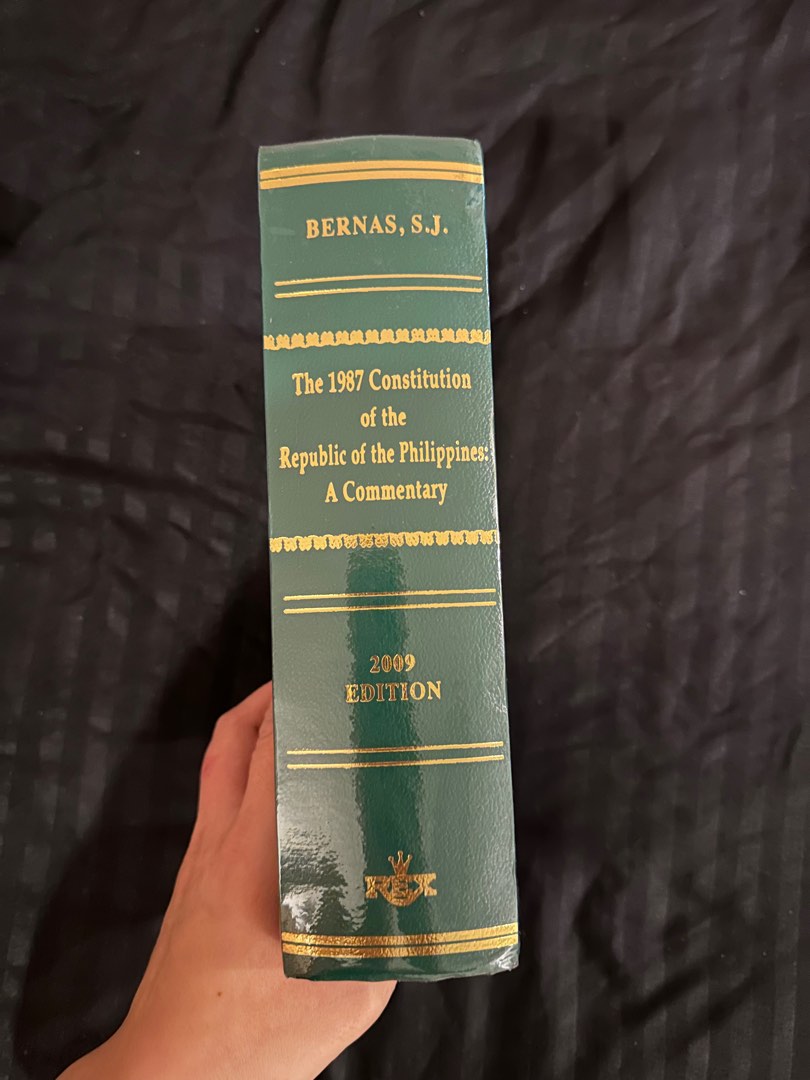 The 1987 Constitution of the Philippines: A Commentary (2009 Edition ...