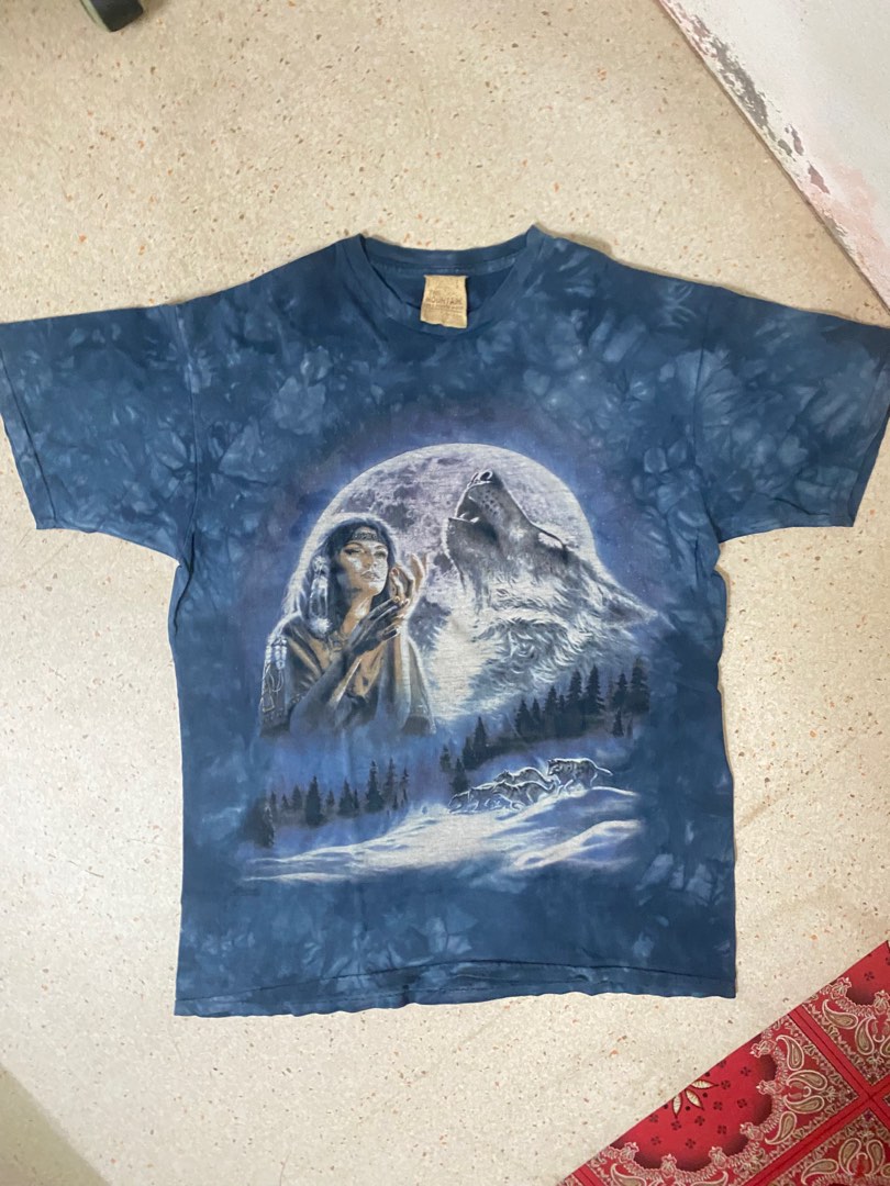 The Mountain Native American X Wolf, Men's Fashion, Tops & Sets ...