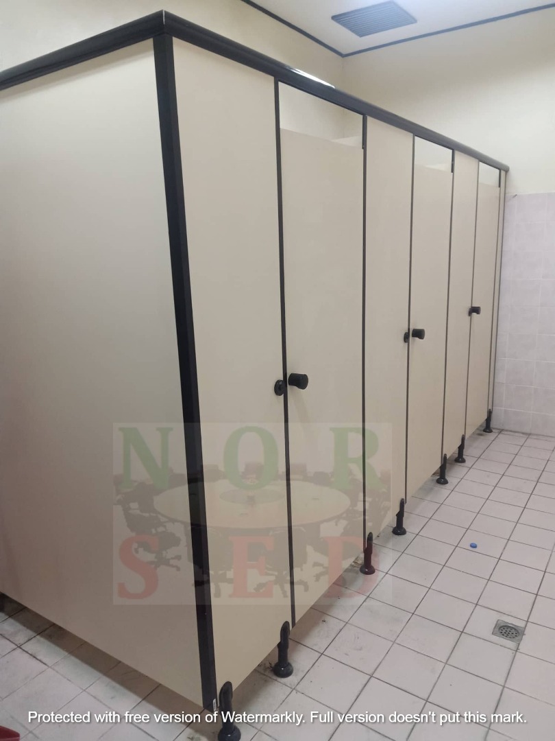 Toilet Partition Phenolic Board 12 mm with PWD, Slop Sink, Urinal ...