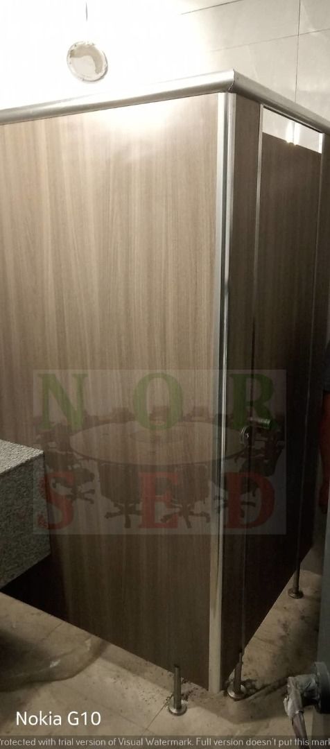 Toilet Partition Phenolic Board 12 mm with PWD, Slop Sink, Urinal ...