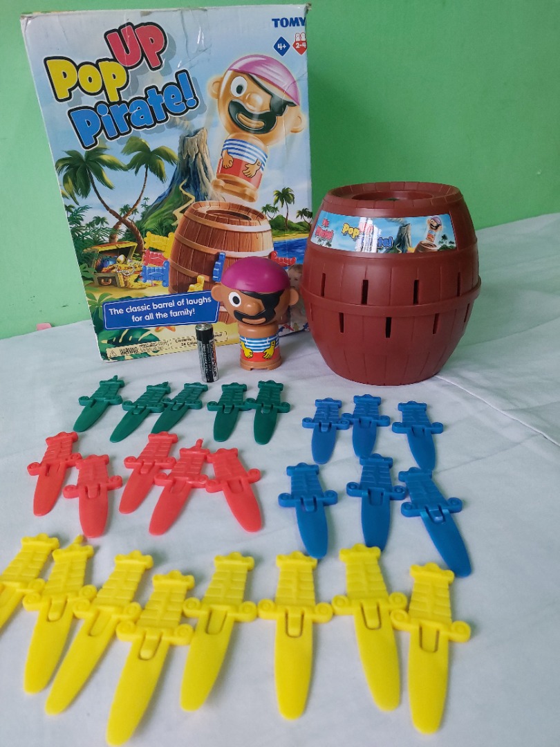 TOMY Pop up Pirate Family Game Fun Game, Hobbies & Toys, Toys & Games ...