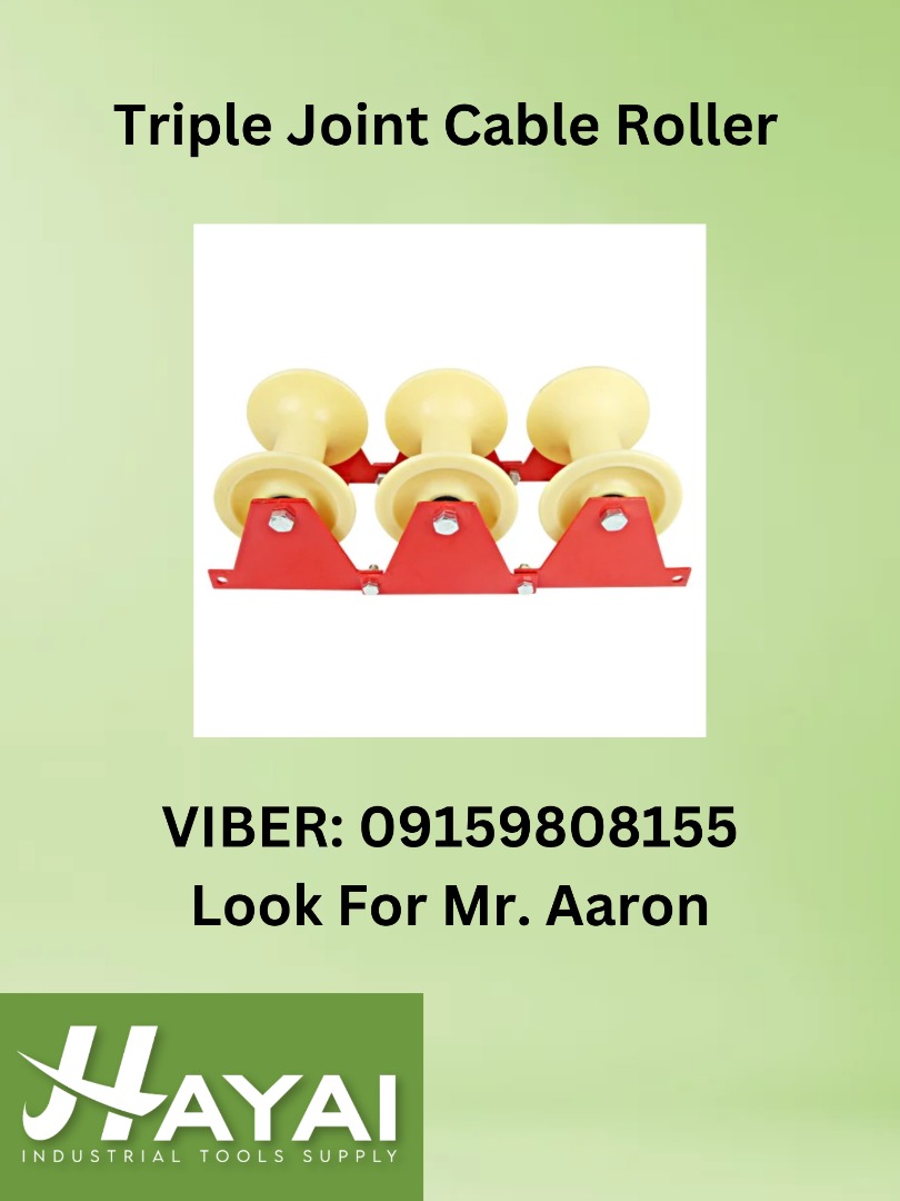 Triple Joint Cable Roller, Commercial & Industrial, Construction Tools ...