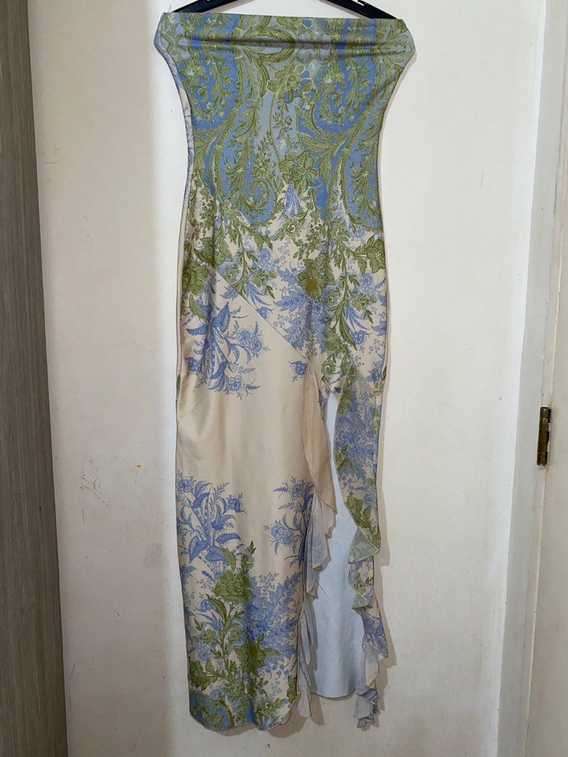 Tube Dress with Raffles Slit, Women's Fashion, Dresses & Sets, Dresses ...