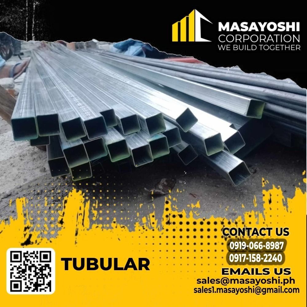 TUBULAR 1 X 2 x 1.5mm | Masayoshi Corporation | I Beam | Tubular | Base ...