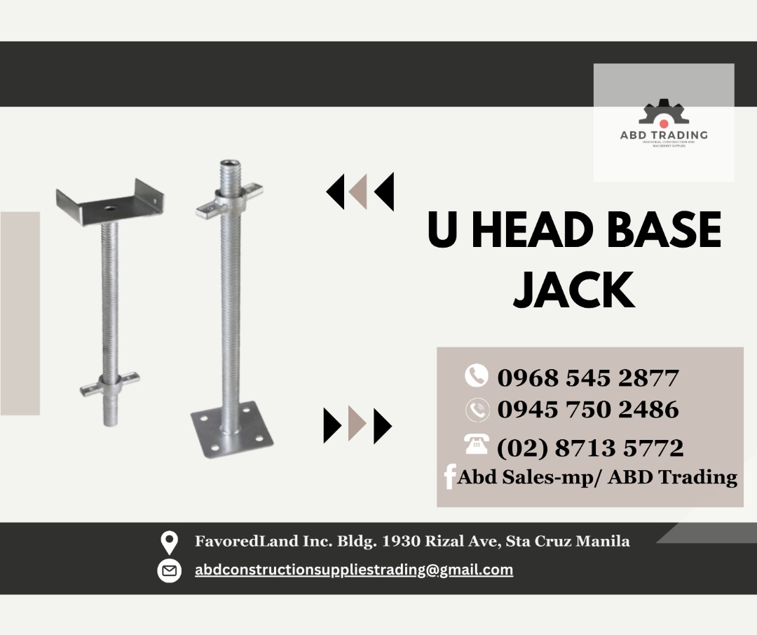 U HEAD BASE JACK, Commercial & Industrial, Construction Tools ...