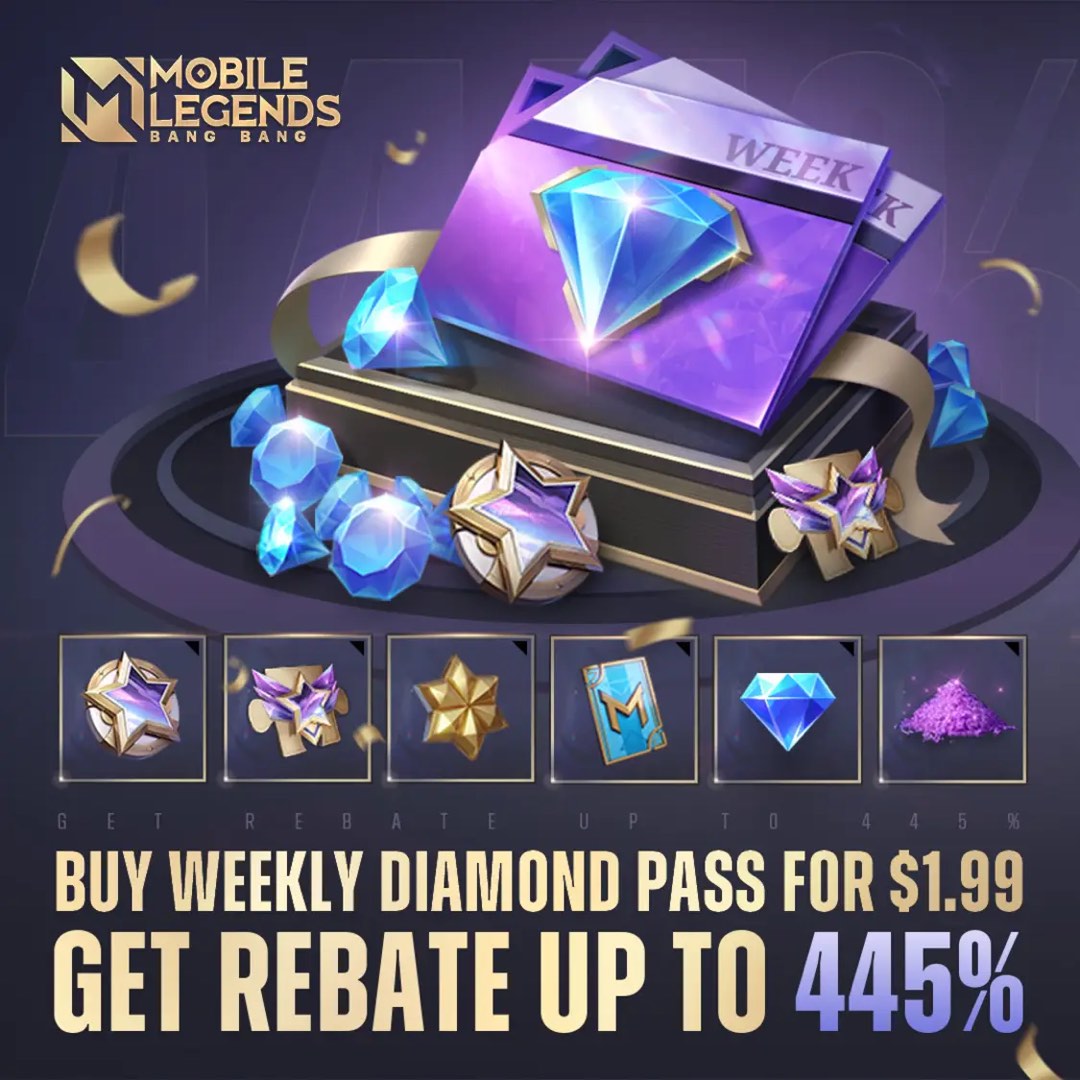 Weekly Diamond Pass MLBB, Video Gaming, Gaming Accessories, In-Game ...