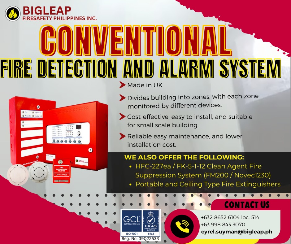Wide Range Fire Detection and Alarm System Conventional Type Supply and ...