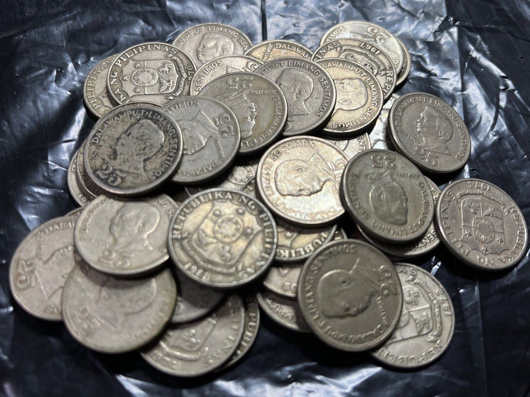 25 sentimos twenty five cents Pilipino Series coin Philippines coins ...