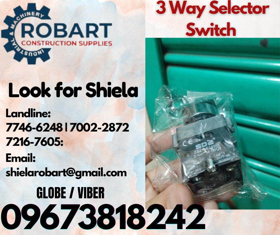 3 Way Selector Switch, Commercial & Industrial, Construction Tools ...