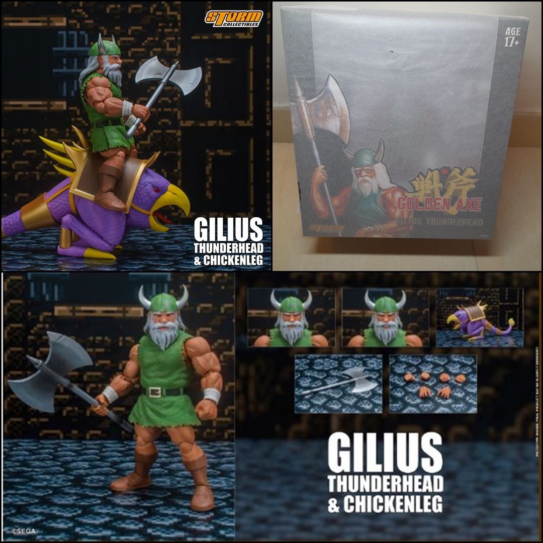 全新 Storm Collectibles GILIUS THUNDERHEAD & CHICKEN LEG | 戰斧 矮人 老頭 ...