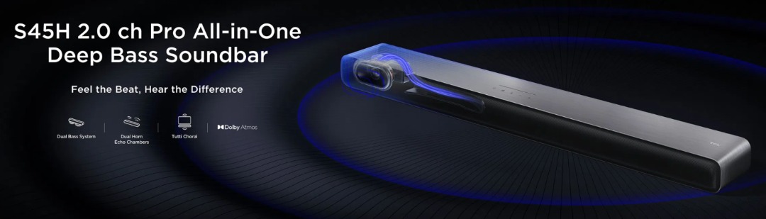 全新未開箱 TCL S45H Soundbar (brand new, unopened box), 家庭電器, 電視 & 其他娛樂, 娛樂 ...