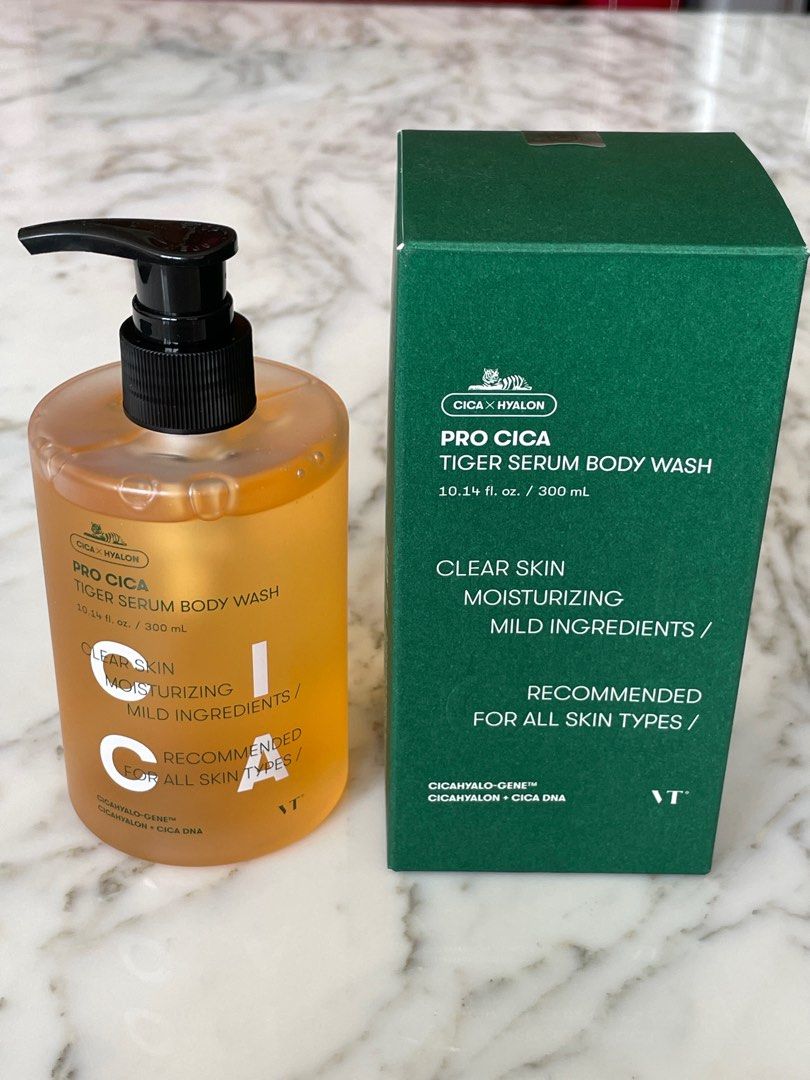 韓國 VT 300ML 精華沐浴露 Pro Cica Tiger Serum Body Wash CICAHYALON, 美容＆個人護理, 健康及美容 - 皮膚護理, 面部 - 面部護理 ...