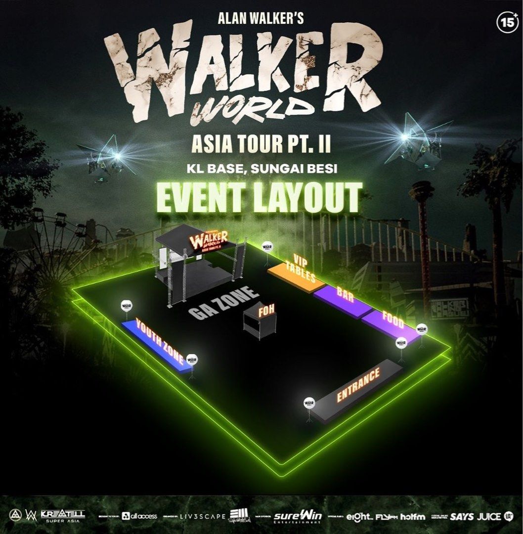 Alan Walker GA Ticket X 1, Tickets & Vouchers, Event Tickets on Carousell