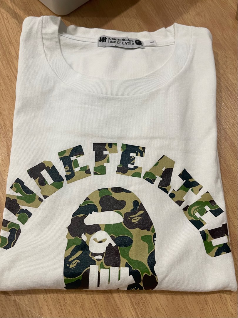 Bape x Undefeated rare collab, Men's Fashion, Tops & Sets, Tshirts ...