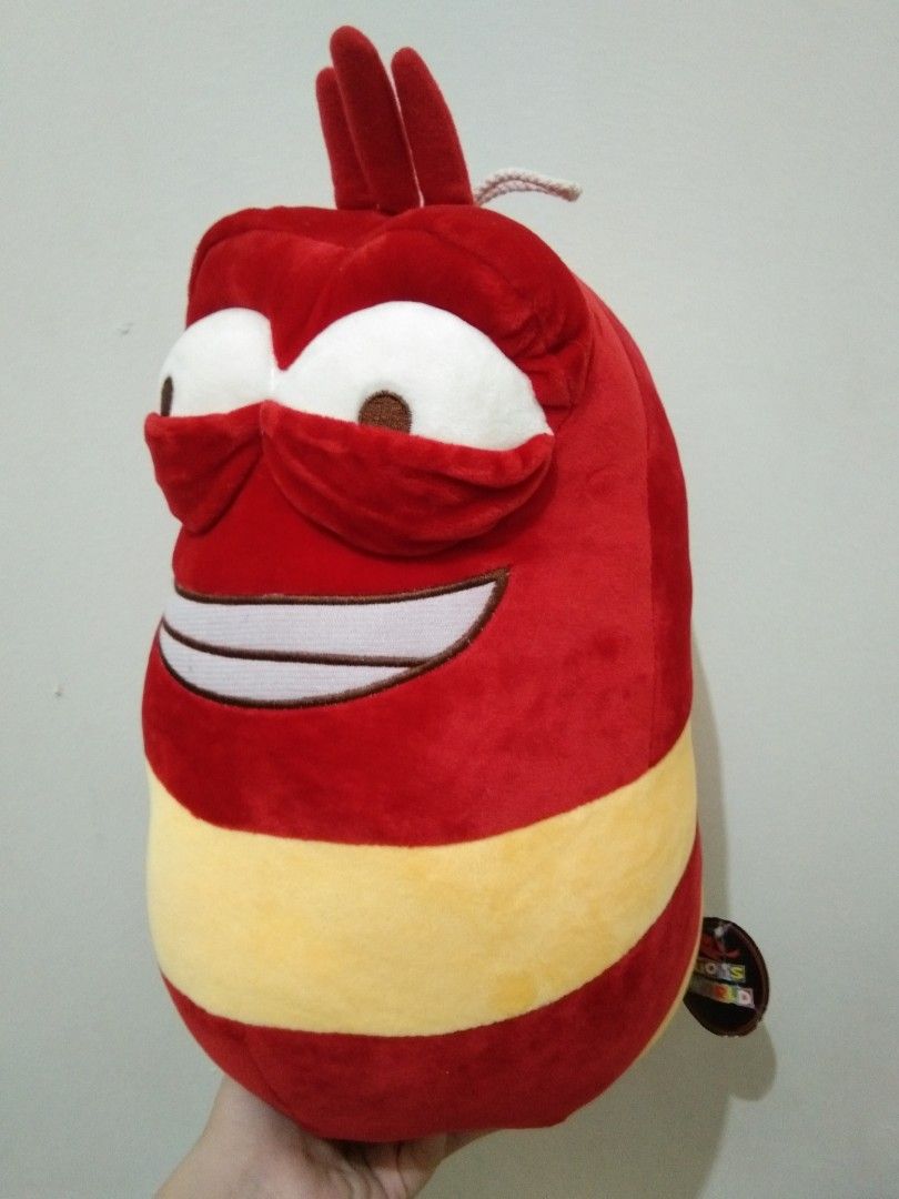 Big Cute Kawaii Larva Movie Red Caterpillar Bug Insect Plush Plushie ...