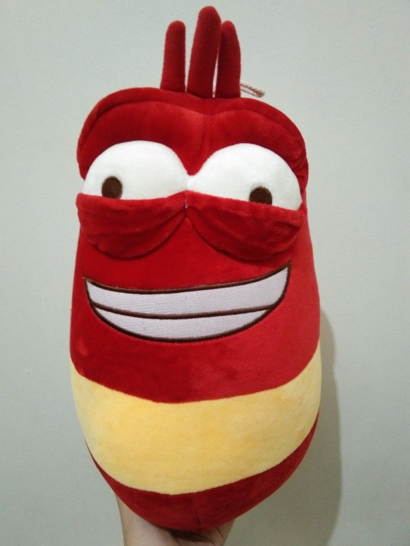 Big Cute Kawaii Larva Movie Red Caterpillar Bug Insect Plush Plushie ...