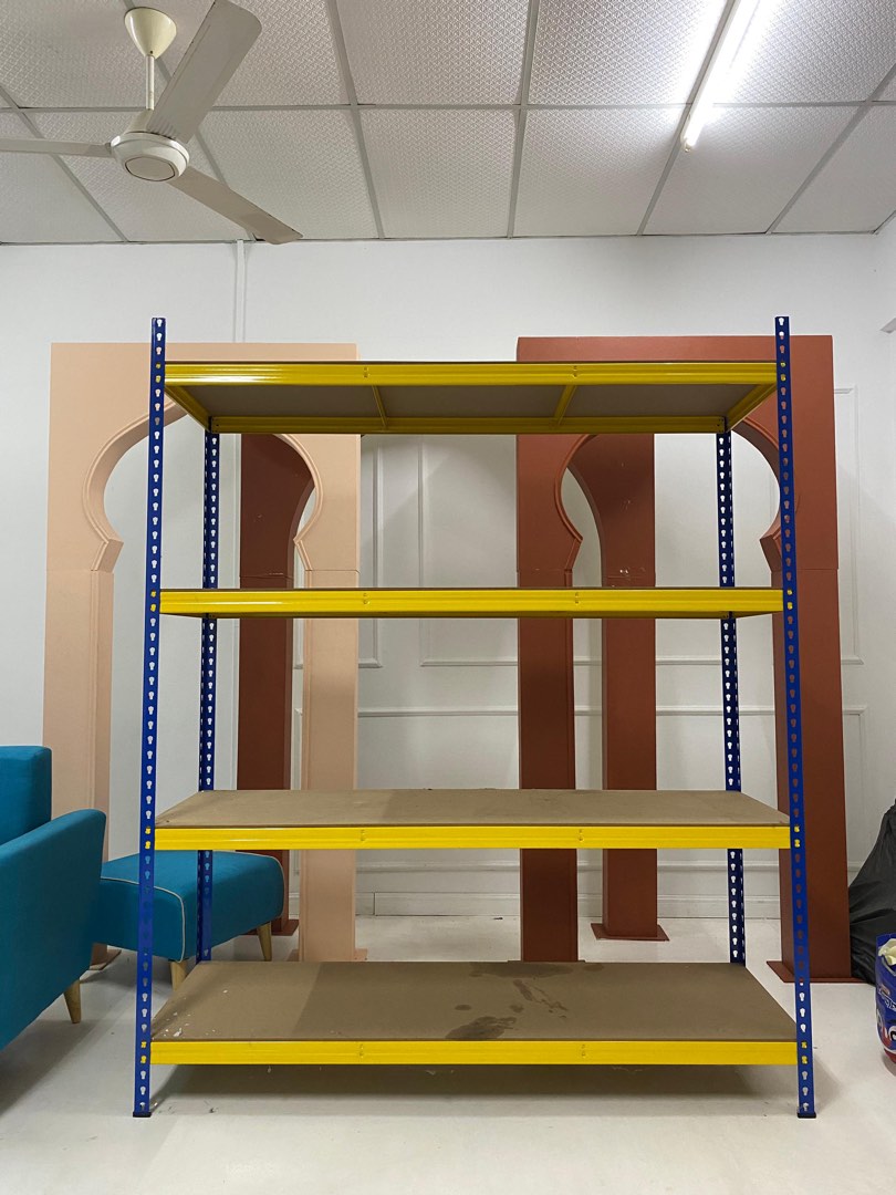 Boltless Rack Shelf ( Rak Besi Heavy Duty ), Furniture & Home Living ...