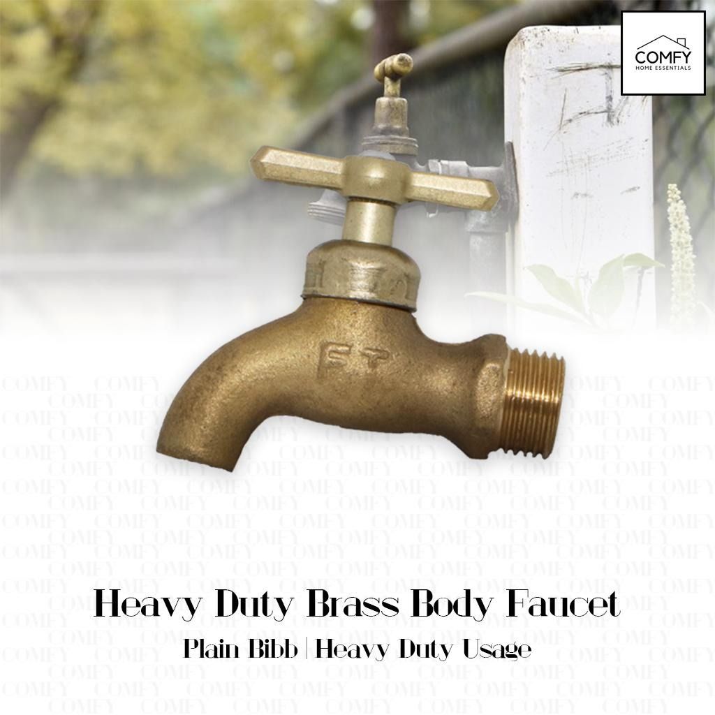 Brass Body Heavy Duty Copper Outdoor Garden Faucet Plain Bibb Hose Bibb ...
